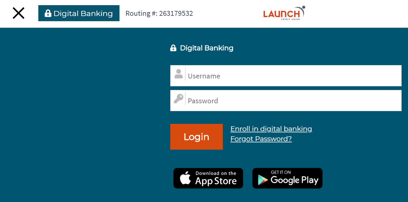 Logging in to Digital Banking - Launch Credit Union